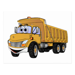 Lastbil Tecknad Vykort | Zazzle.se