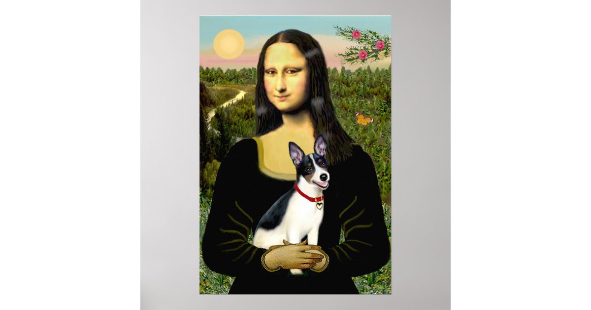 Råtta Terrier - Mona Lisa Poster | Zazzle.se