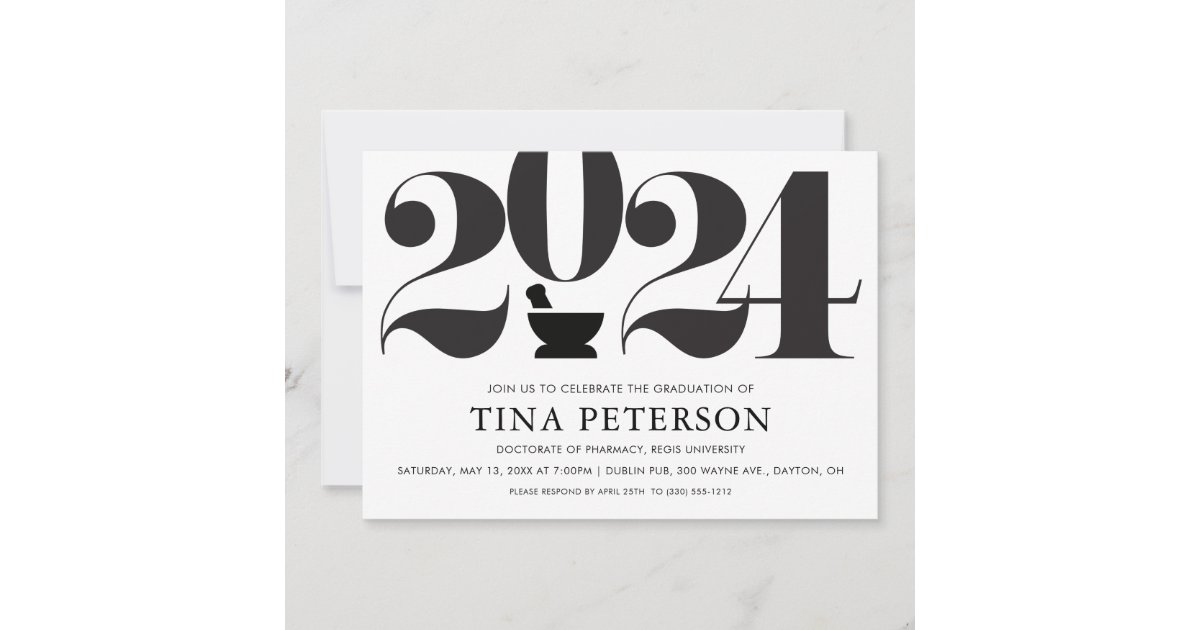 Studentfest för apotek inbjudningar | Zazzle.se