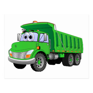 Lastbil Tecknad Vykort